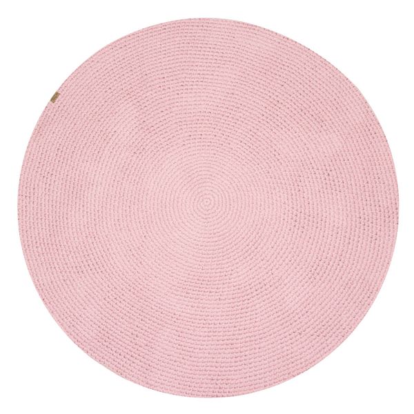 Tapete Crochê Redondo Rosa (120 cm) M² - Abra Cadabra